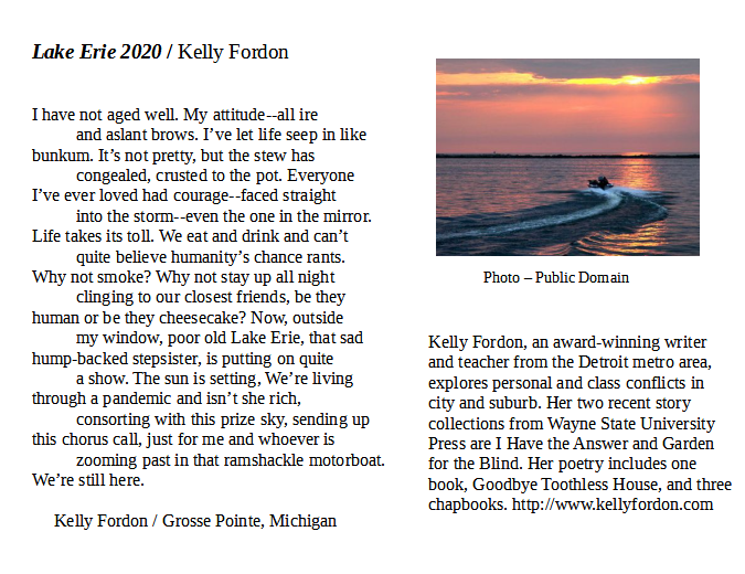 Lake Erie 2020 / Kelly Fordon – Third Wednesday Magazine