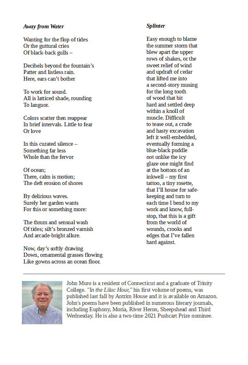 2 Poems by John Muro – Third Wednesday Magazine