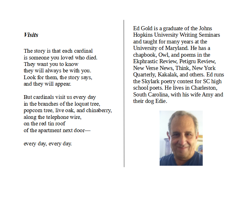 Visits / Ed Gold – Third Wednesday Magazine