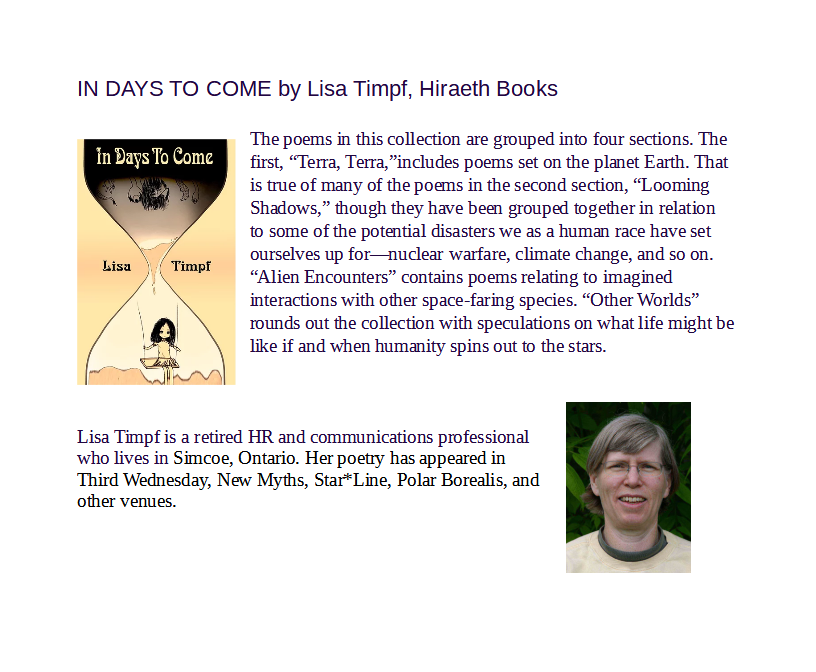 In Days to Come / Lisa Timpf – Third Wednesday Magazine