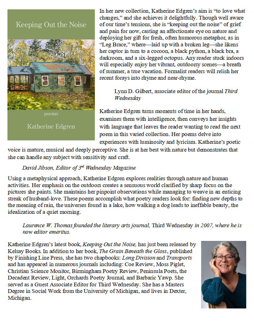 Keeping Out the Noise / Katherine Edgren – Third Wednesday Magazine