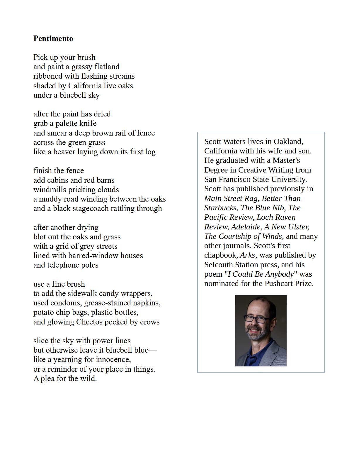 Pentimento / Scott Waters – Third Wednesday Magazine