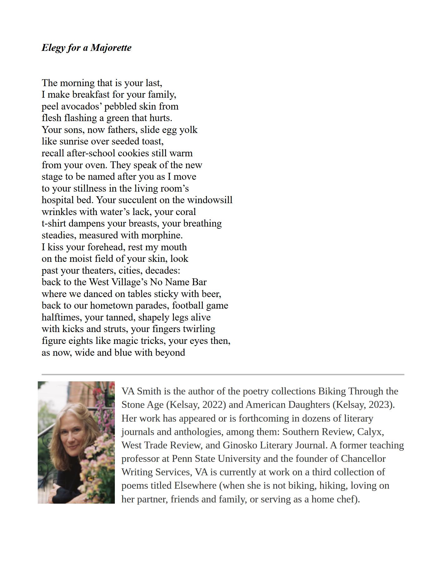 Elegy for a Majorette / Virginia Smith – Third Wednesday Magazine