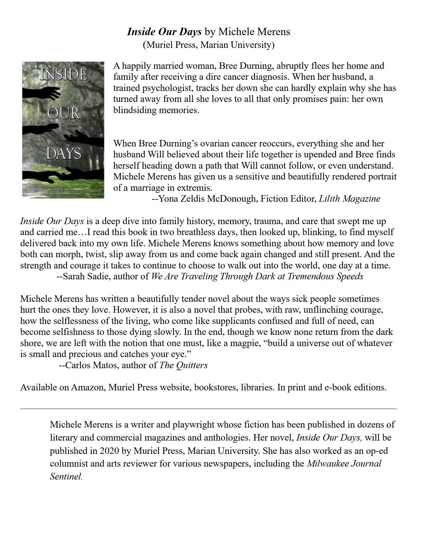 Inside Our Days / Michele Merens – Third Wednesday Magazine