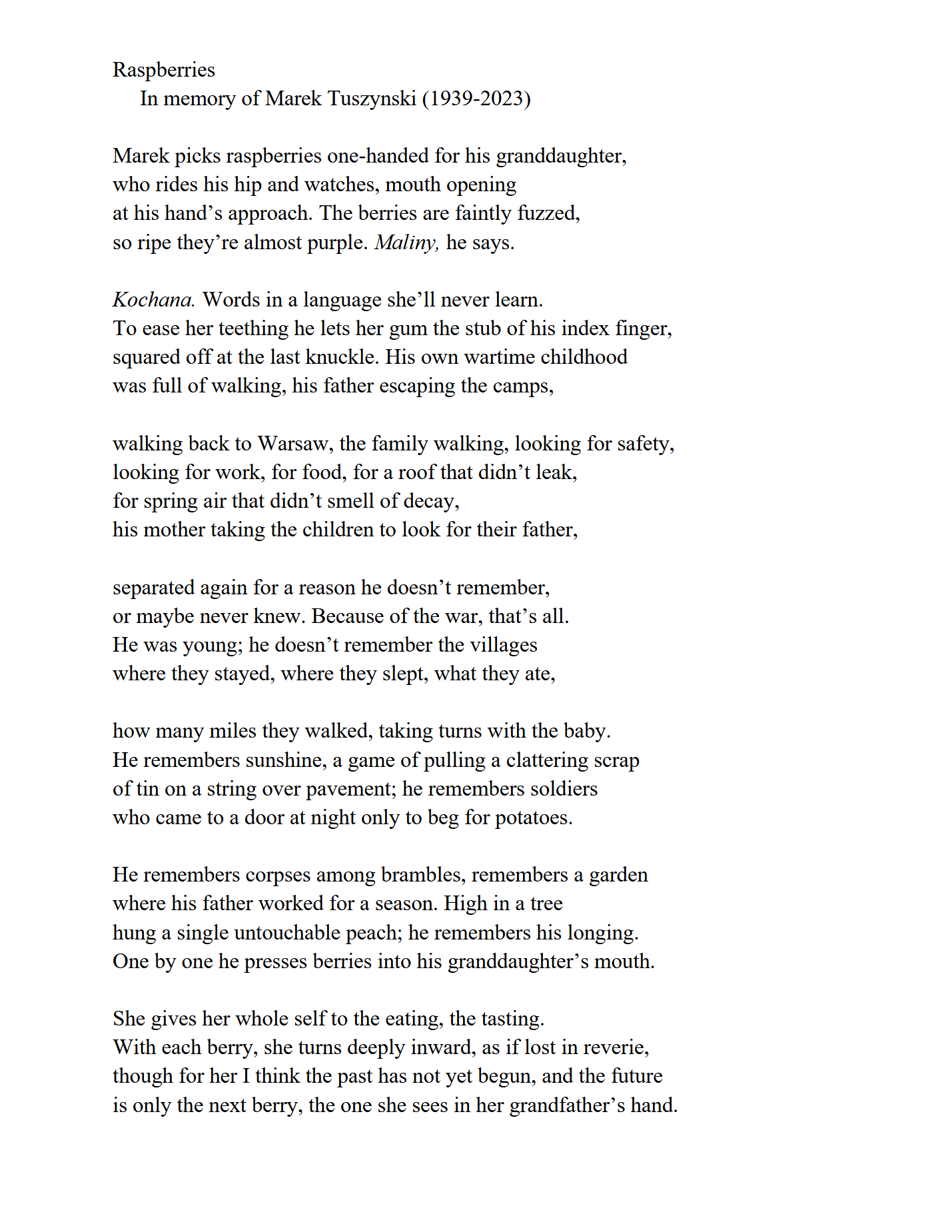 Two Poems by Emily Tuszynska – Third Wednesday Magazine