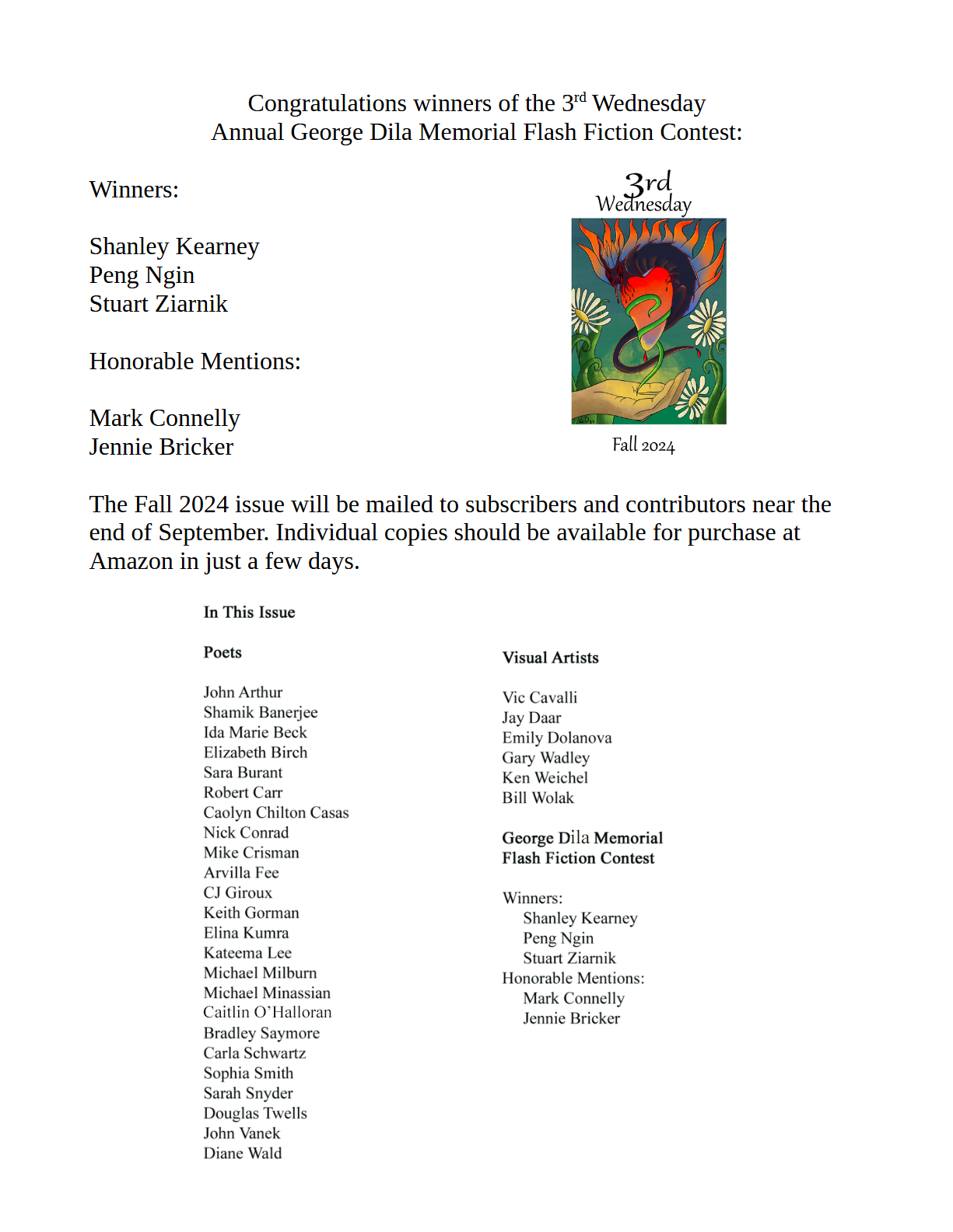 Fall Issue of 3rd Wednesday – Third Wednesday Magazine