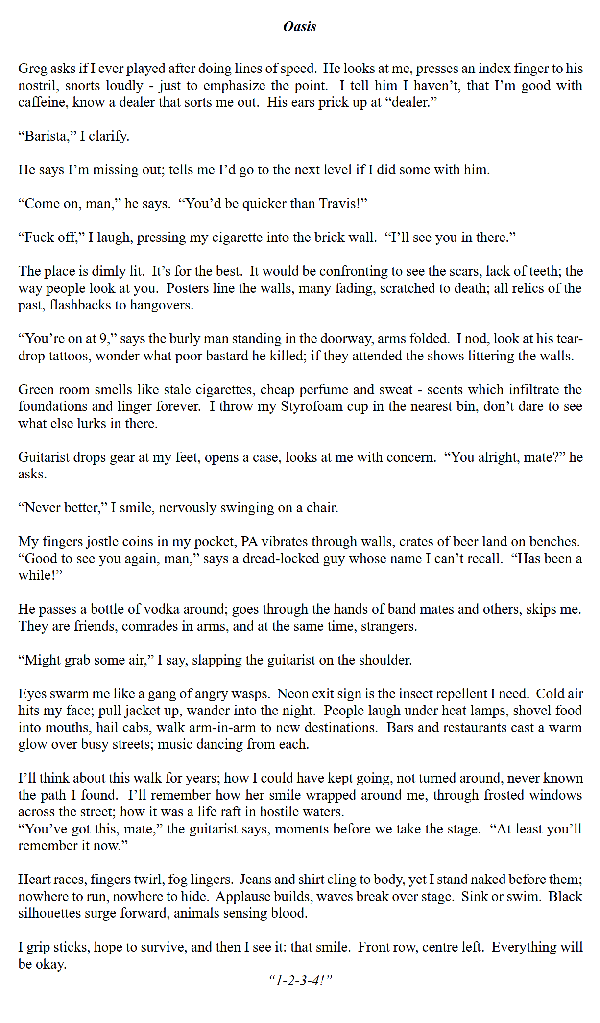 Oasis / Rowan MacDonald – Third Wednesday Magazine