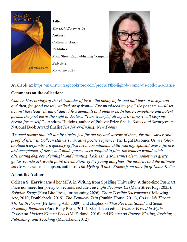 The Light Becomes Us / Colleen Harris – Third Wednesday Magazine
