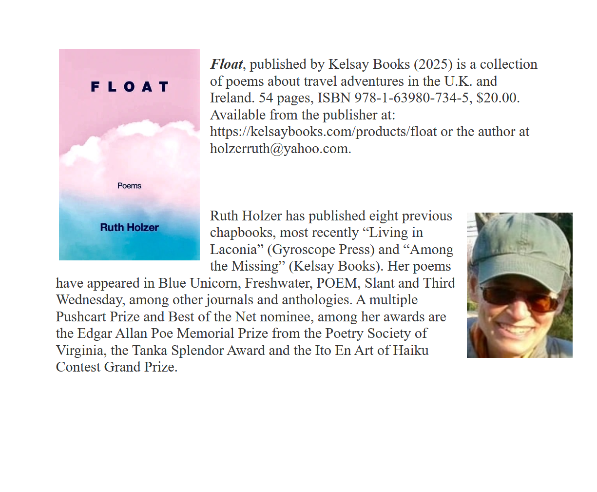 Float / Ruth Holzer – Third Wednesday Magazine