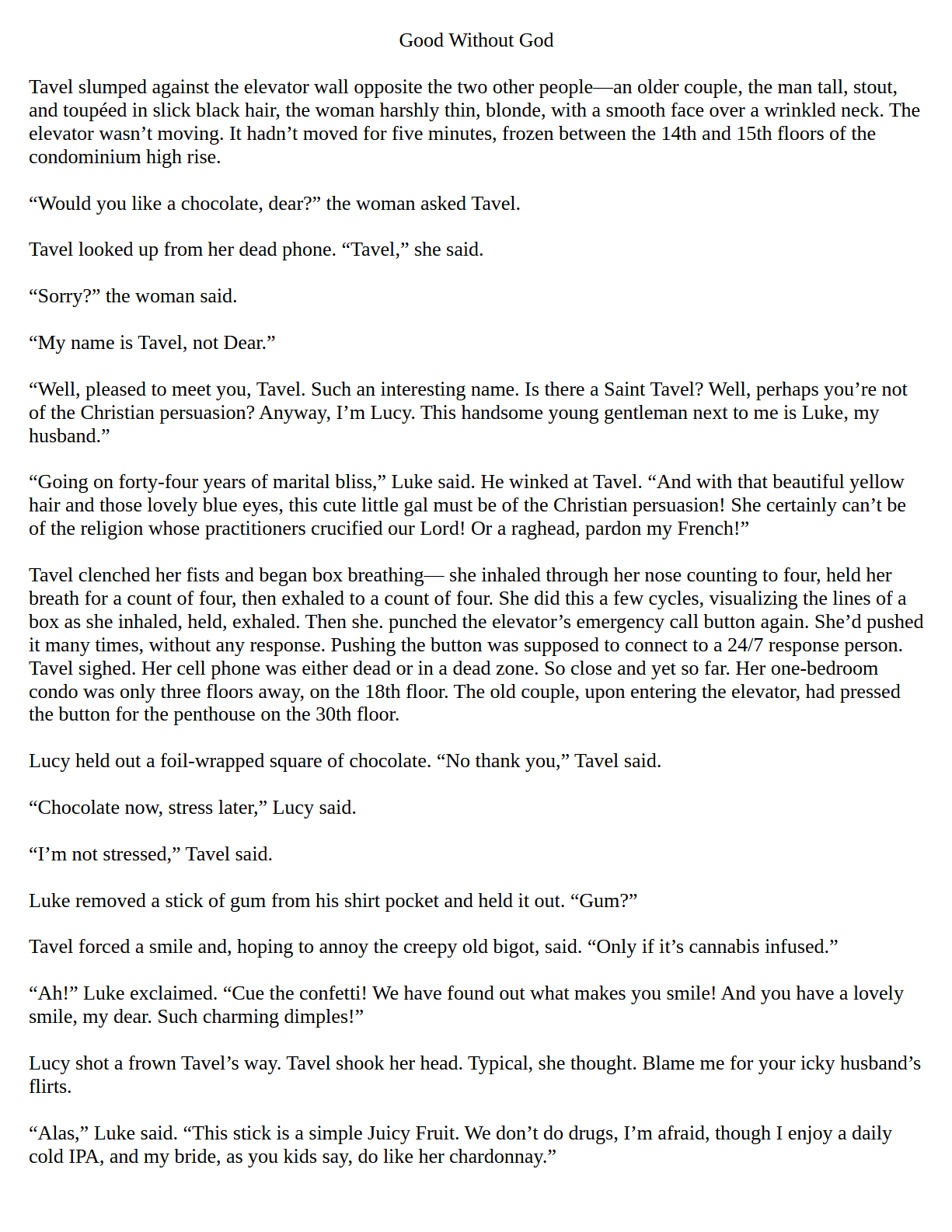 Good Without God / Marie Anderson – Third Wednesday Magazine