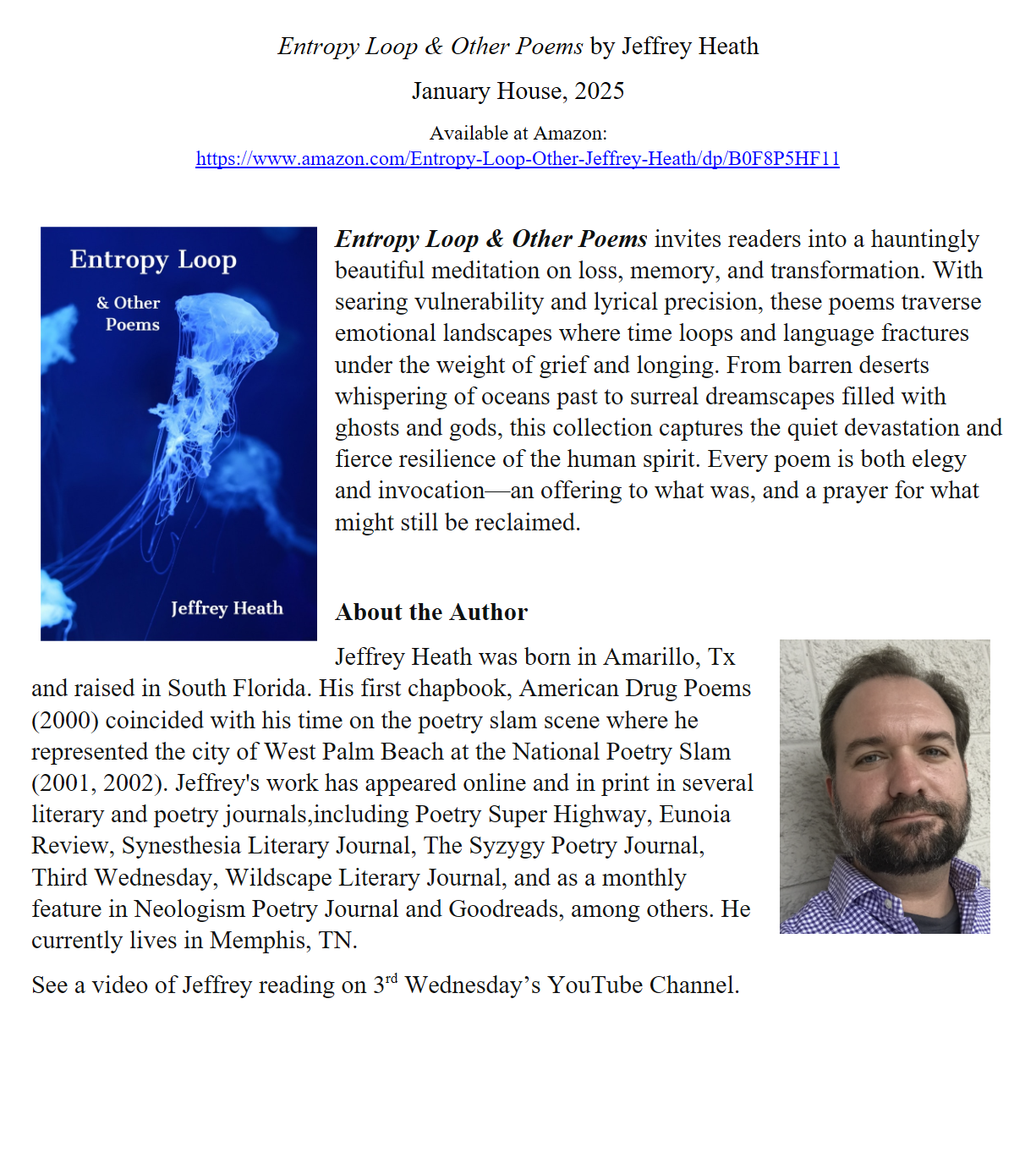 Entropy Loop & Other Poems / Jeffrey Heath – Third Wednesday Magazine
