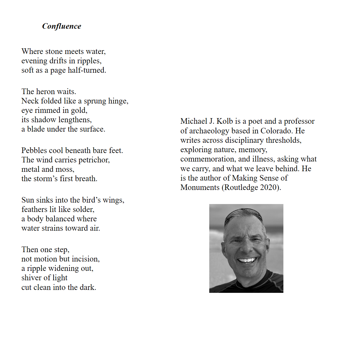 Confluence / Michael Kolb – Third Wednesday Magazine